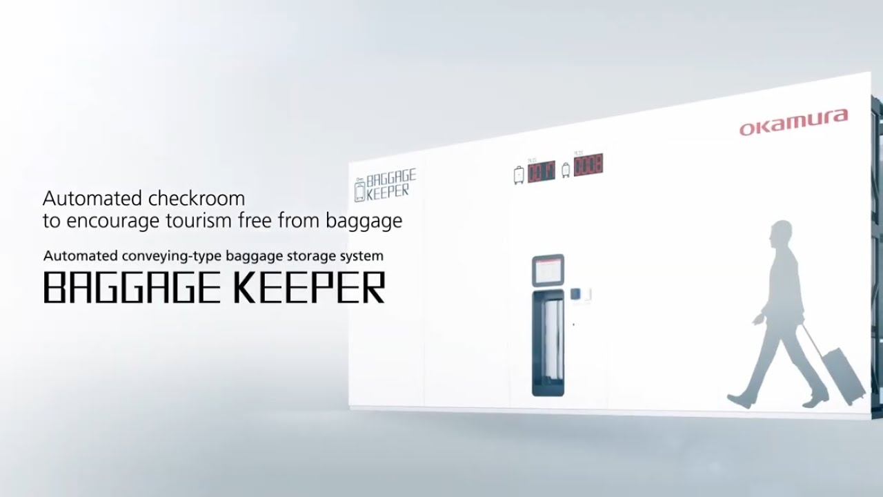 Automated conveying-type baggage storage system [BAGGAGE KEEPER] Short ...
