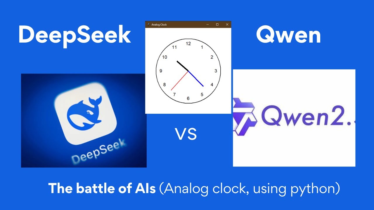 Qwen vs. DeepSeek :I Built an Analog Clock to Test Their Coding Skills ...