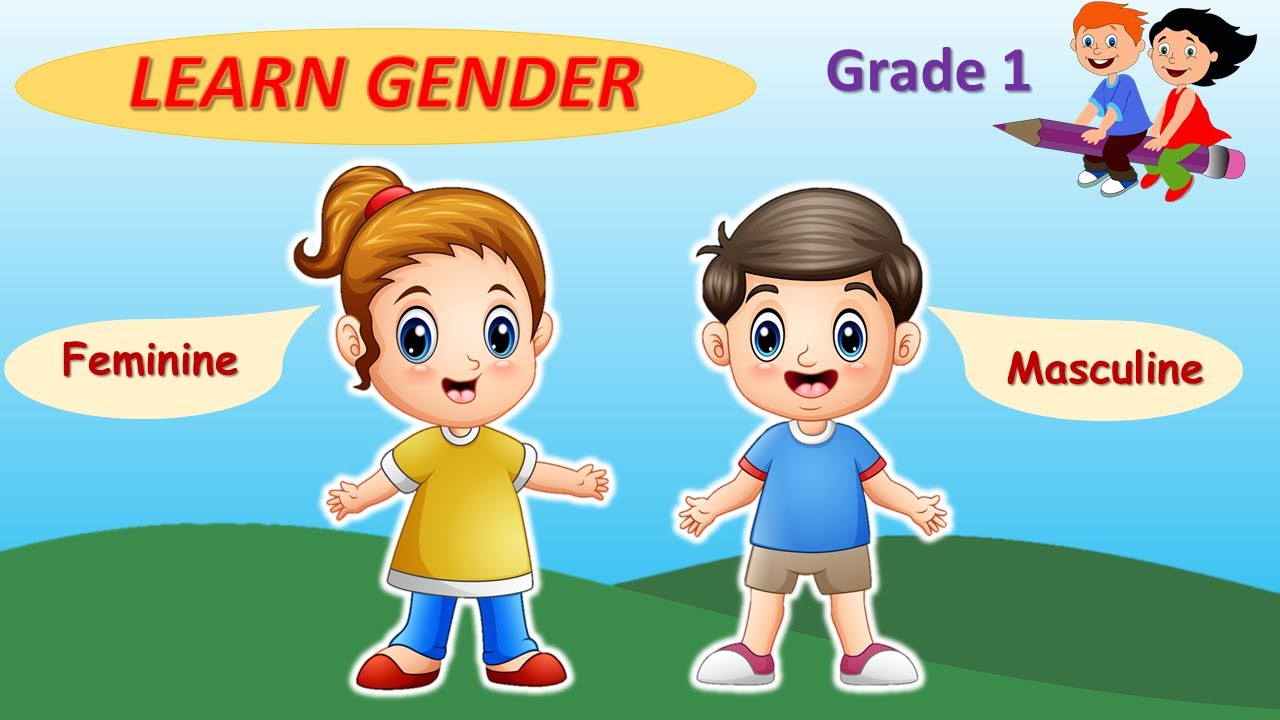 Masculine and Feminine | Learn Gender | Gender for Kids | Gender for ...
