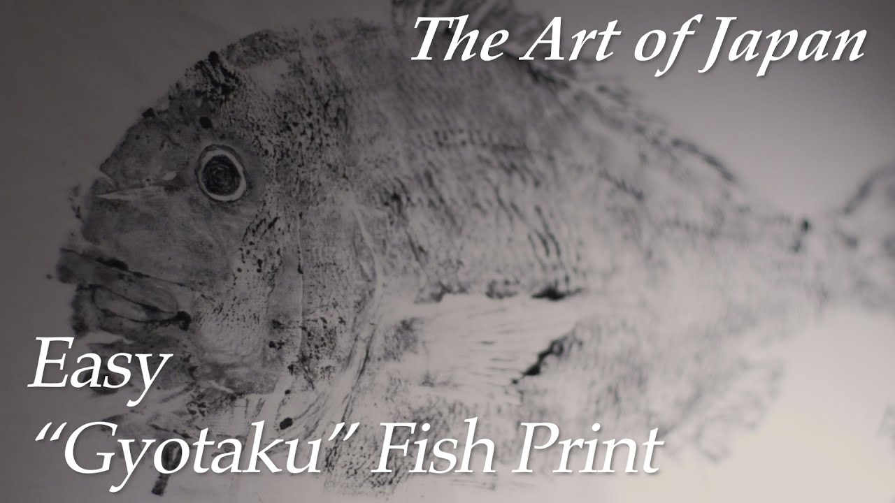 JAPANESE GYOTAKU FISH PRINT | EASY ART - YouTube