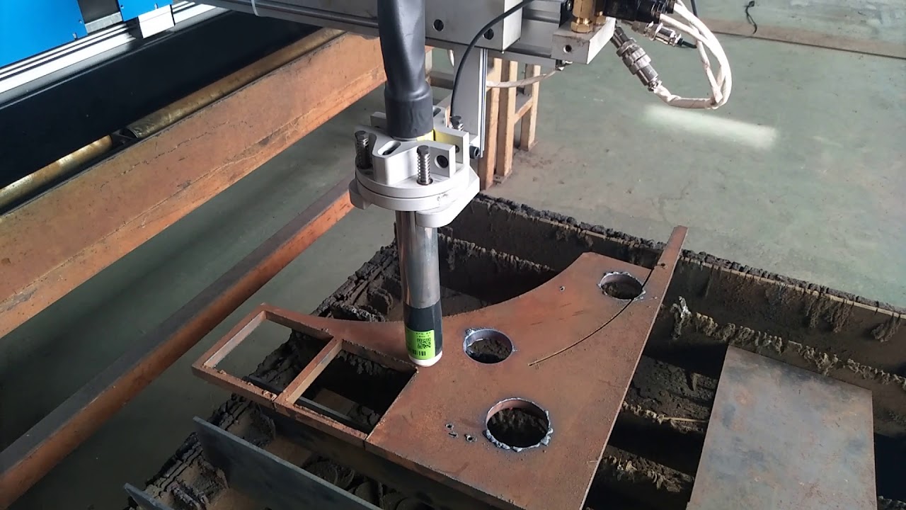 znc-1500A steel track cnc cutter +LG-200 plasma cutter plasma cutting ...