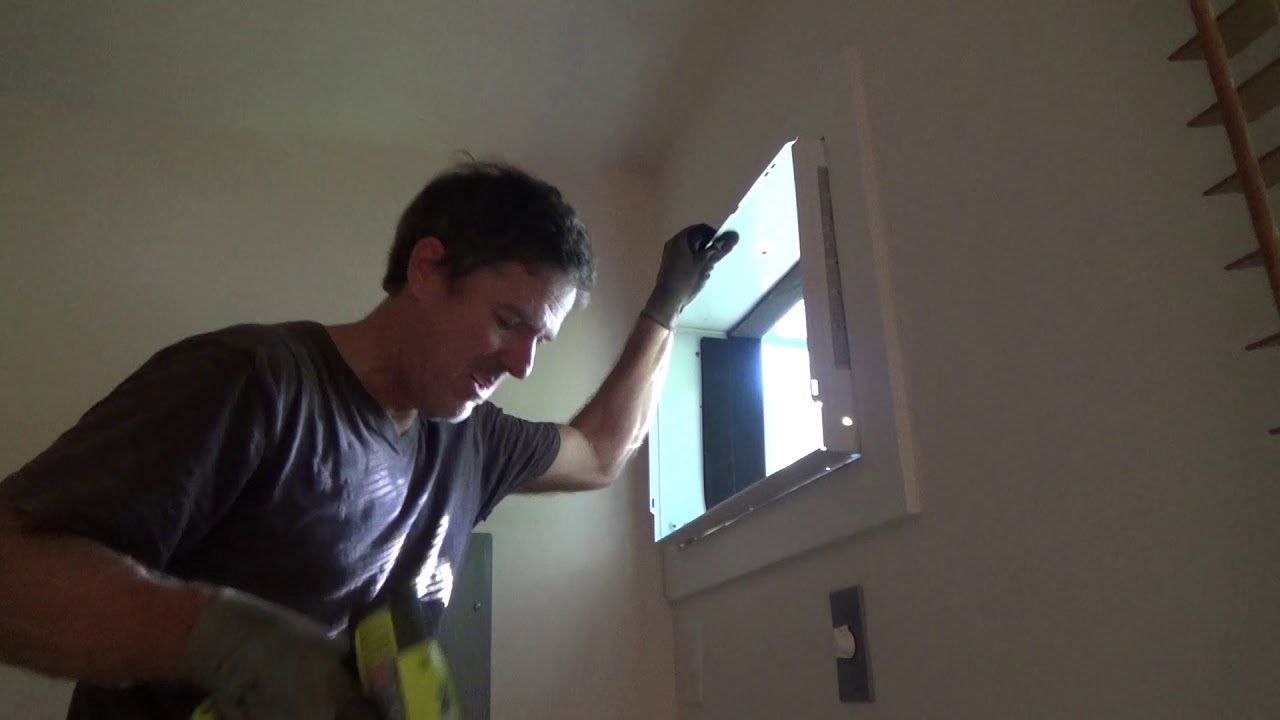 How Do I Put In LG Window/Wall Mount AC Unit...Part 4...Installing the ...