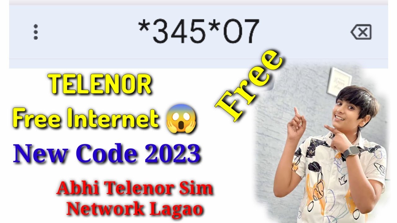 Telenor Sim Network Free Internet MB New Code 3 GB Bilkul Mufit PKG ...