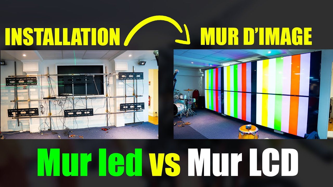 Écran mur d’image - Mur LCD vs Mur LED : Installation, Comparaison ...