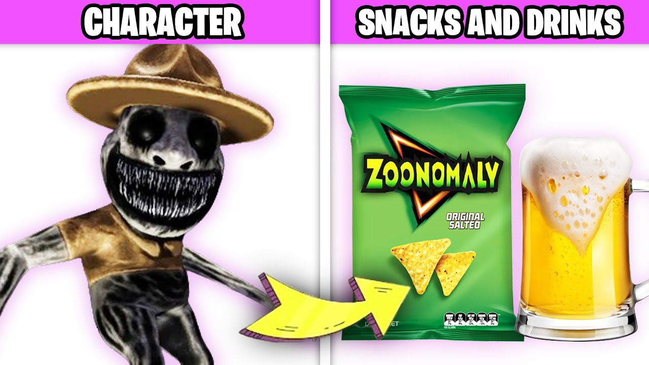 ALL Zoonomaly Characters Favorite SNACKS + DRINKS! - YouTube