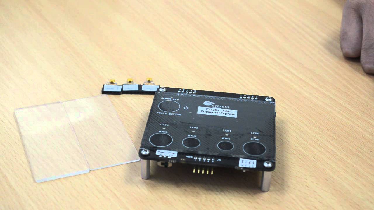 CapSense® CY3280-MBR Evaluation Kit Demo - YouTube