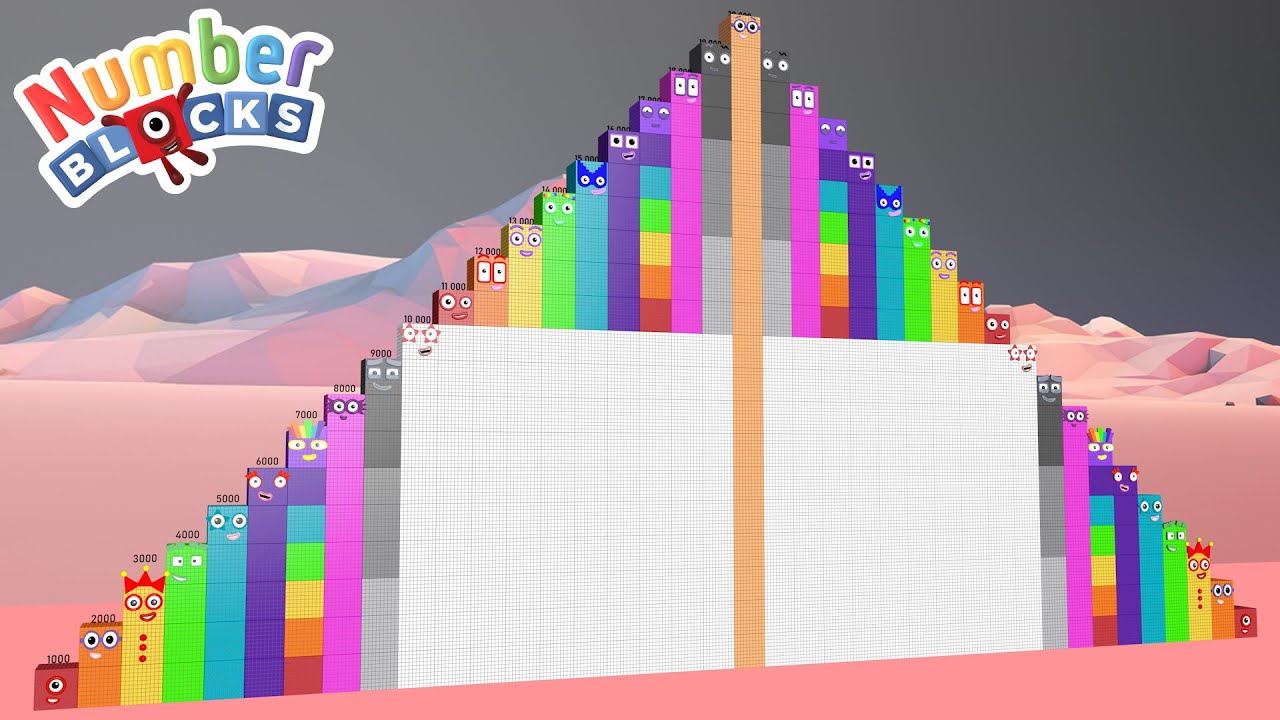 Looking for Numberblocks Pyramid 1000-20,000 Numberblocks Step Squad ...