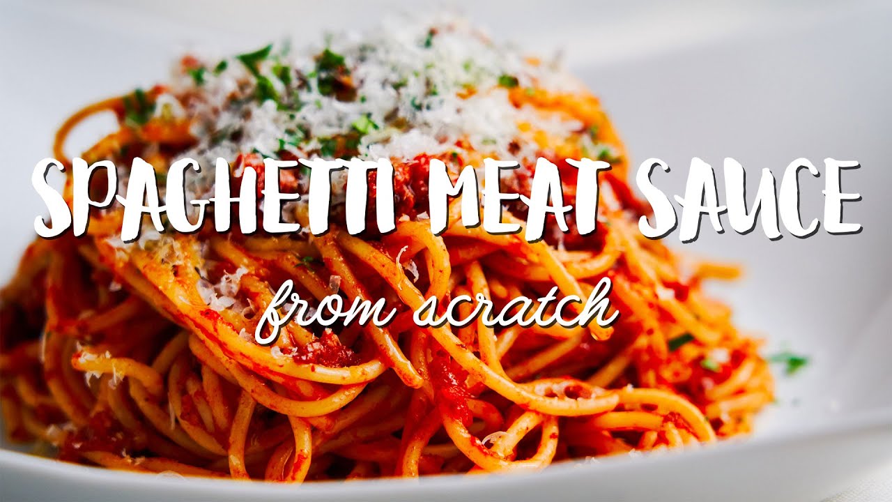 BEST Spaghetti Recipe with Homemade Meat Sauce🍝 - YouTube