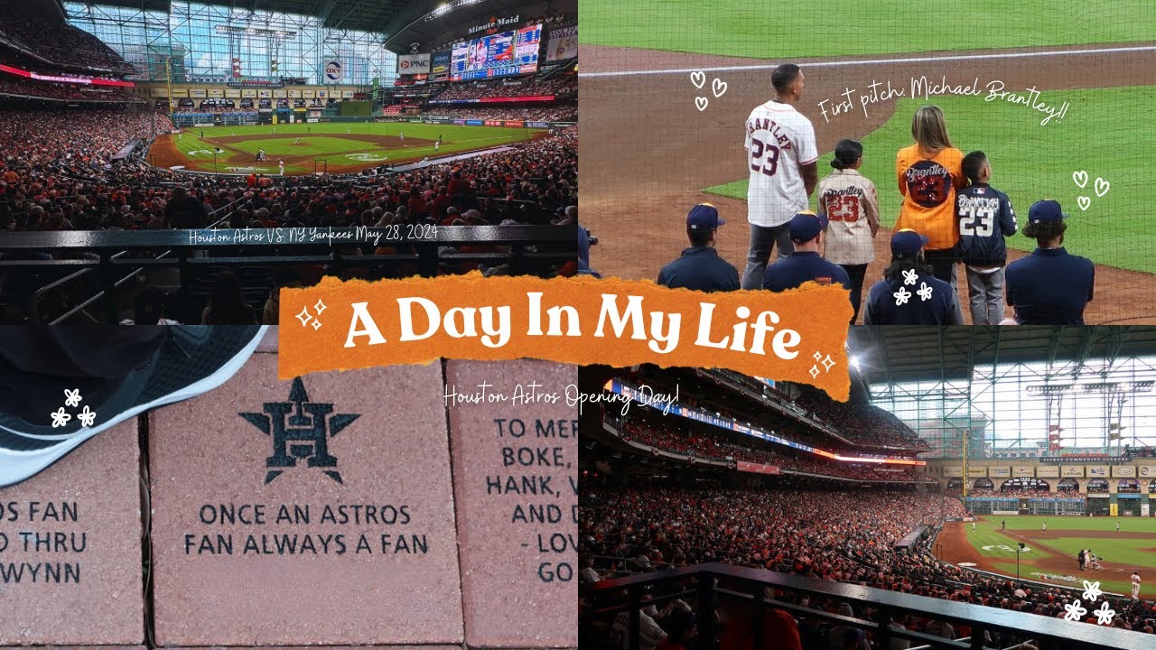 A Day in The Life: Houston Astros Opening Day!!! 💙🧡🤘🏻 - YouTube