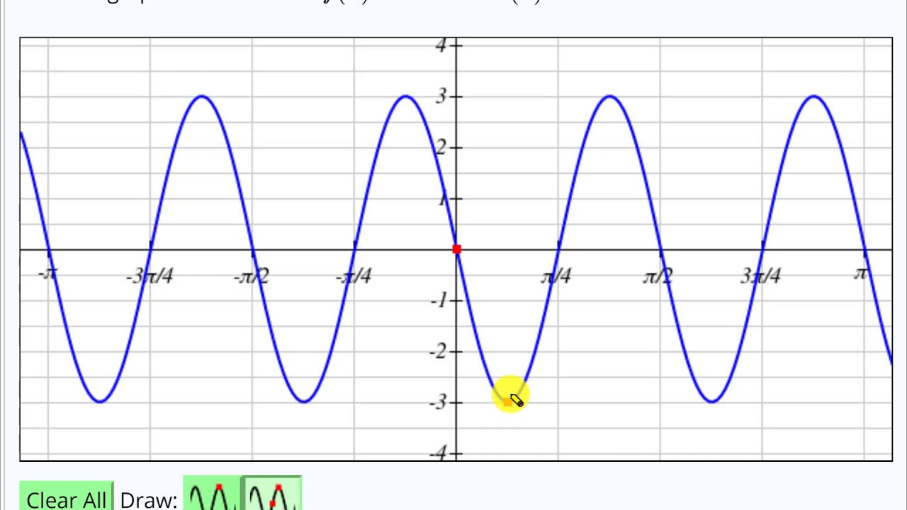 Graphing Sine with reflection and amplitude change - YouTube