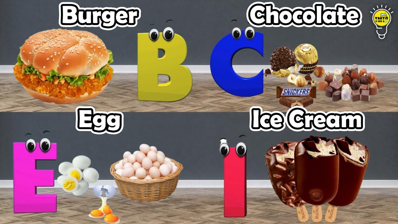 Food ABC Song | Food Alphabet Song | Phonics song a to z | Learn ABC ...