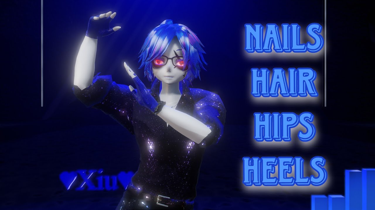 MMD Self 】Nails Hair Hips Heels - YouTube