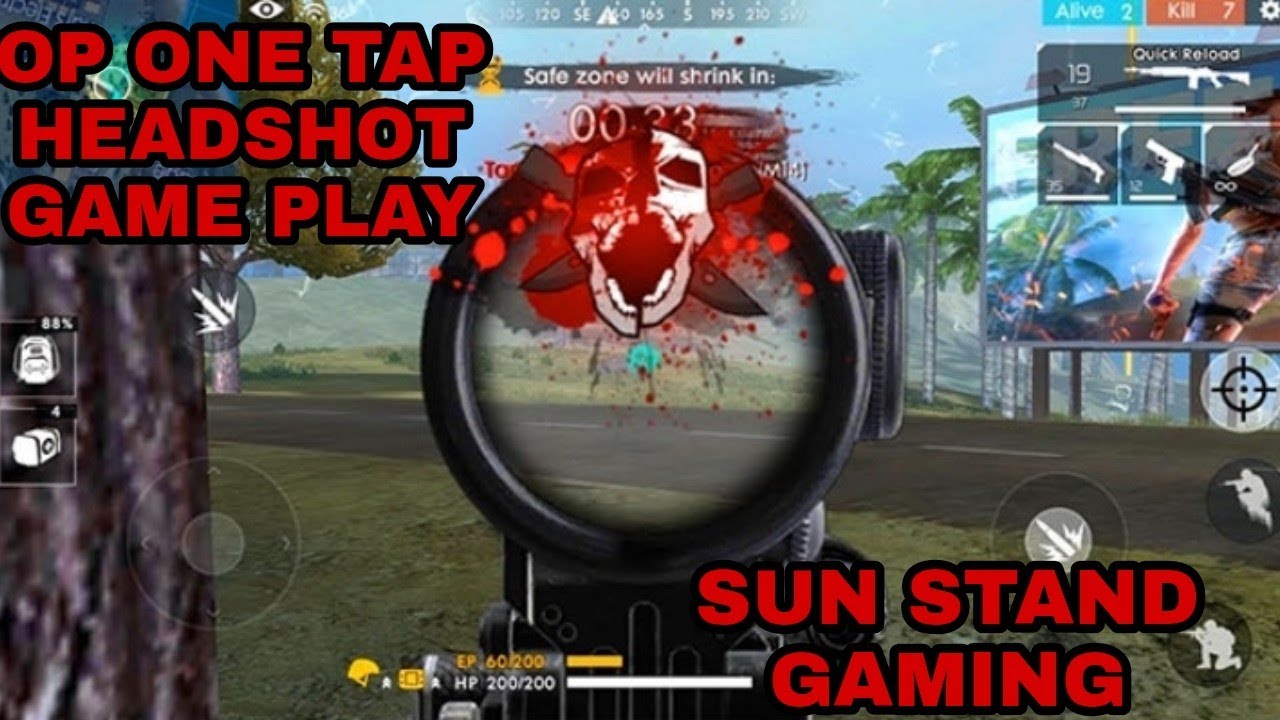 OP ONE TAP HEADSHOT GAMEPLAY ( SUN STAND GAMING ) - YouTube