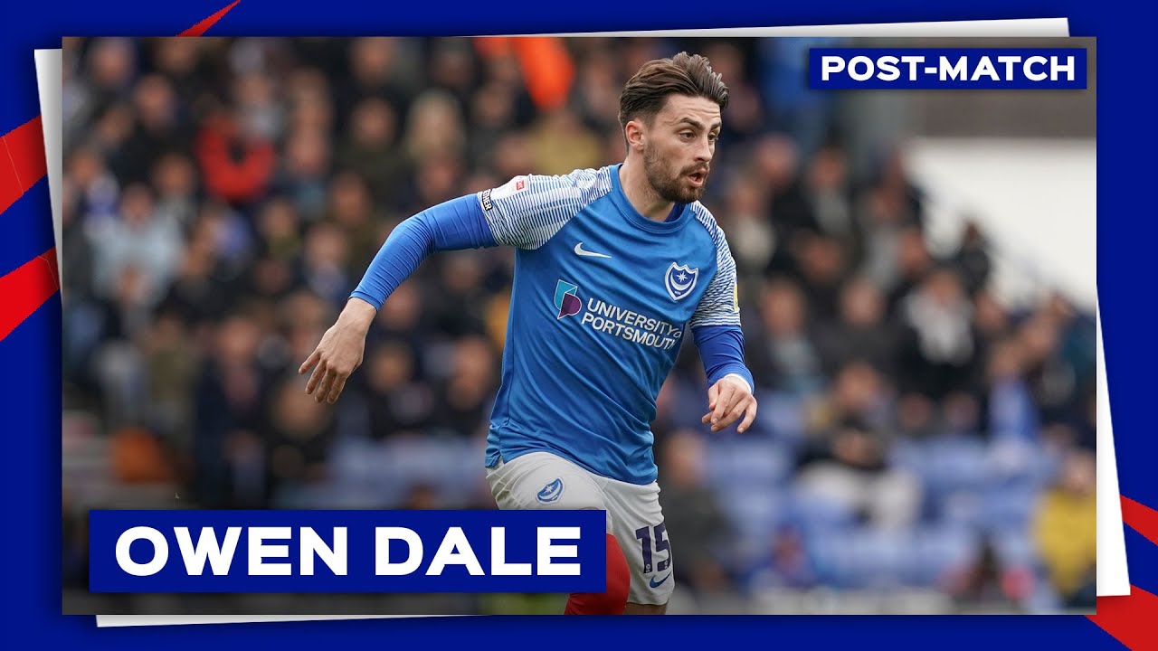 Owen Dale post-match | Pompey 1-0 Forest Green Rovers - YouTube