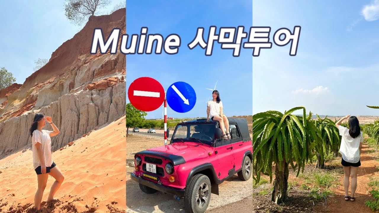 에어컨 없는 땡볕🏜️ 베트남 무이네 사막투어 무이네 선셋투어 요정의샘물 화이트샌듄 레드샌듄 신밧드케밥