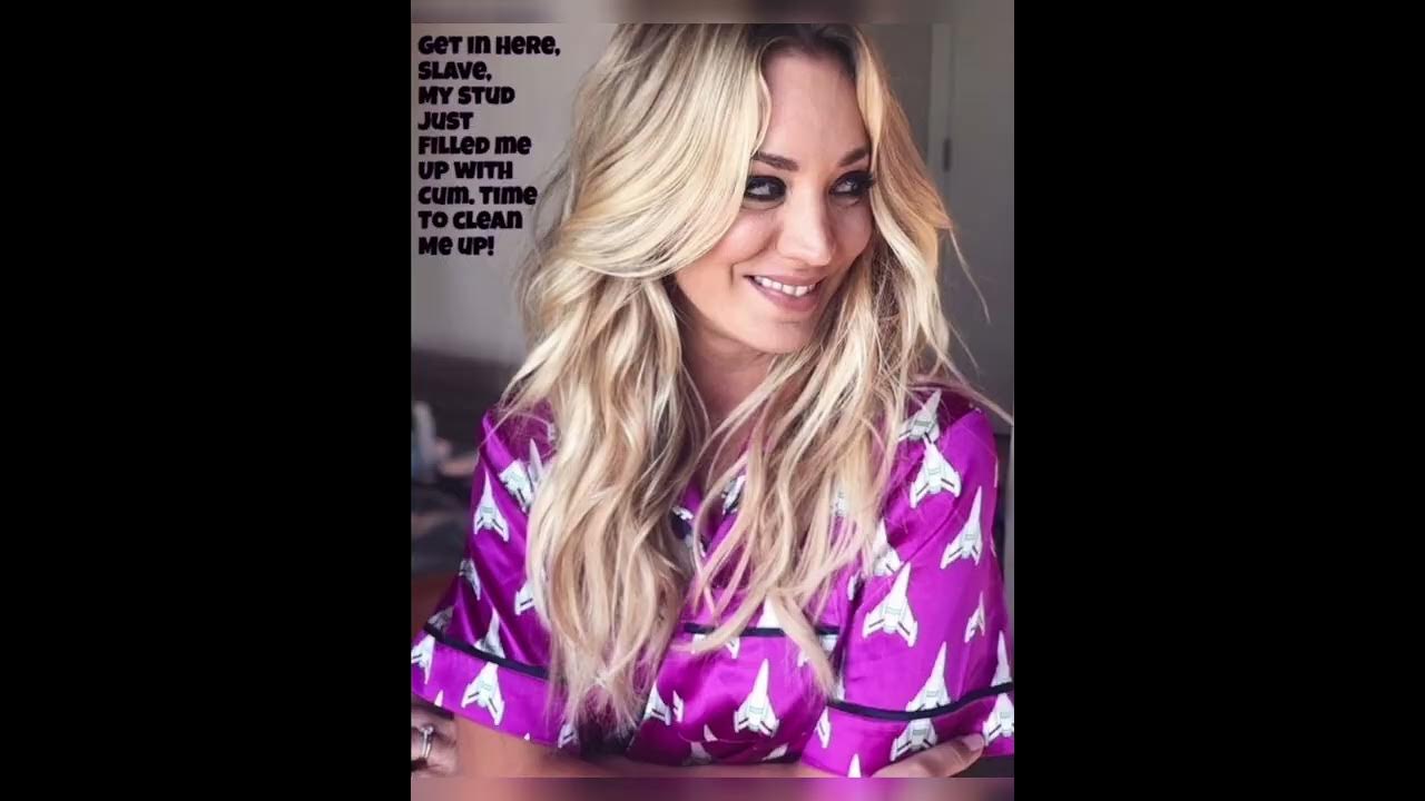 Kaley Cuoco Ballbusting And Chastity Slave Captions Youtube