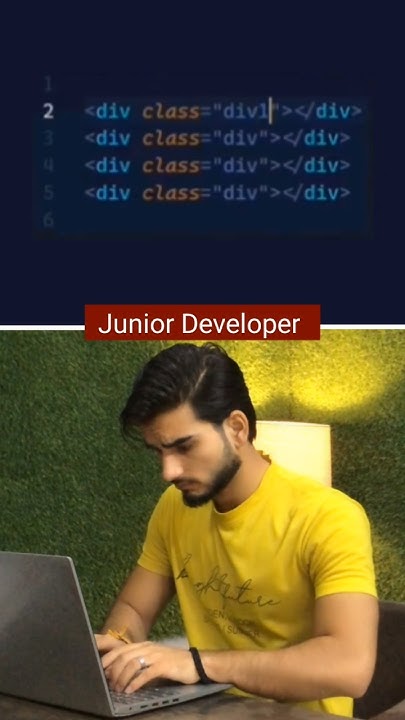 Junior Developer🤡 VS Senior Developer😎 #coding #codermemes #programmer #programming - YouTube