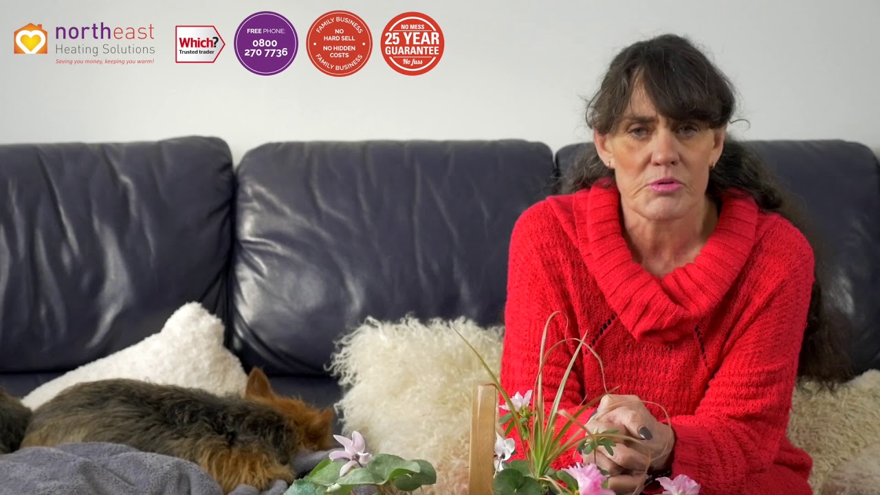 North East Heating Solutions video testimonial Mrs Stead - YouTube