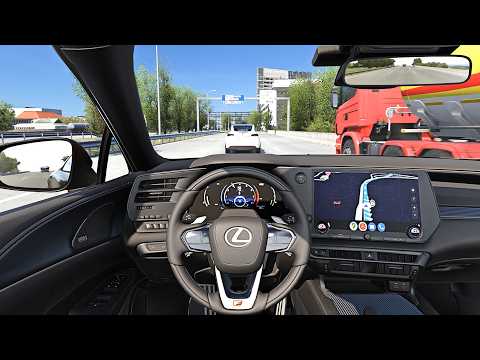 Lexus RX 500h F Sport Performance 2024 - Euro Truck Simulator 2 [Steering Wheel Game Play]
