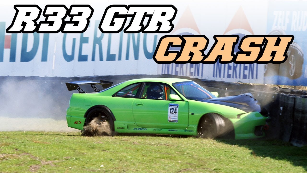 crash Nissan Skyline R33 GTR - Time Attack Zandvoort 2013 - YouTube