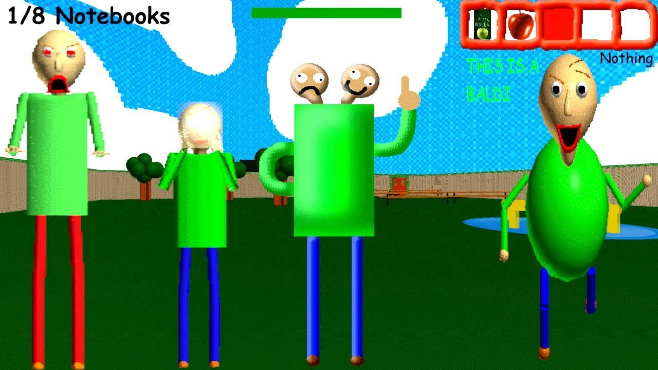 4 Baldi's in LOLdi's Basic Public alpha - YouTube