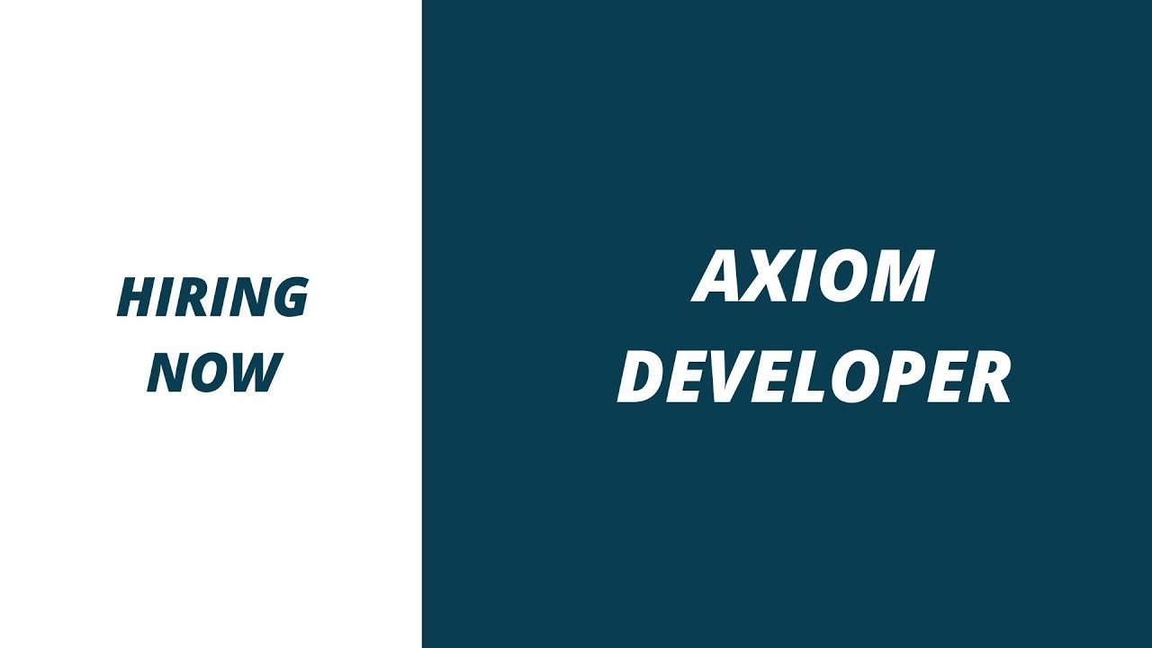 AXIOM Developer | AXIOM Developer Jobs | AXIOM | AXIOM Jobs - YouTube