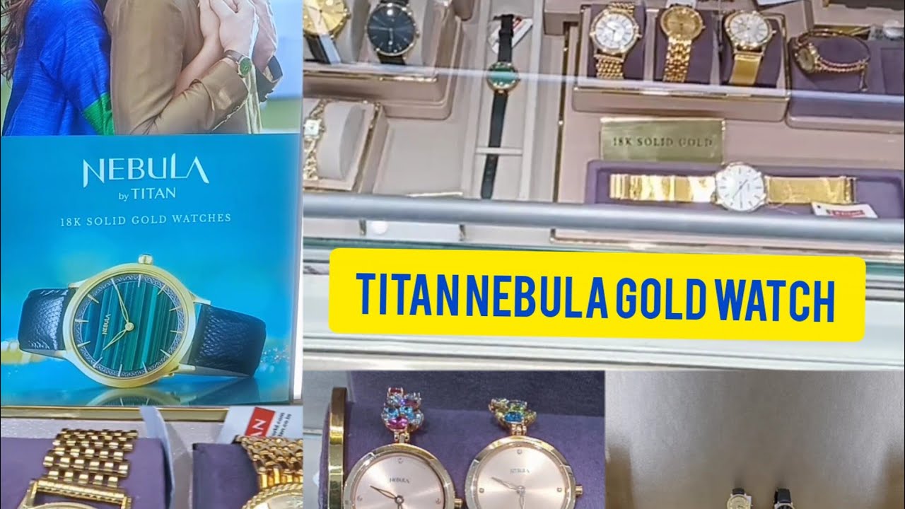 Titan nebula gold watch - YouTube