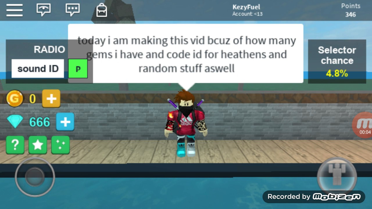 666 Gems+Code ID For Heathens+Random Stuff - YouTube