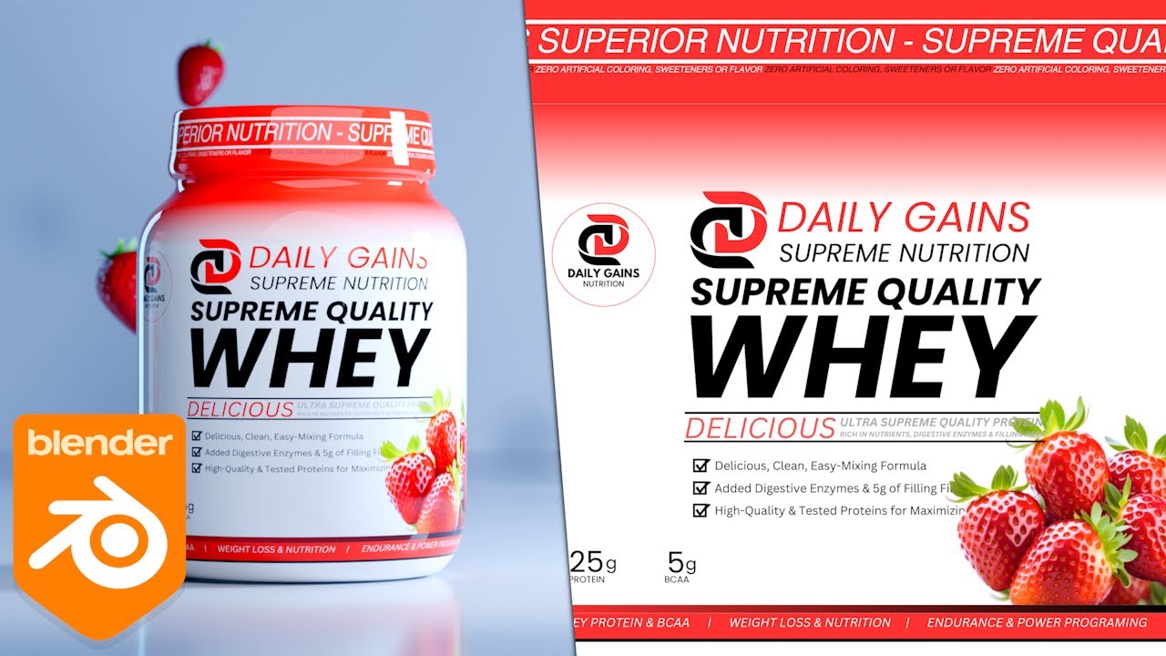 Blender Product Label Design Tutorial (Aryan) - YouTube