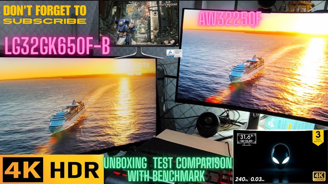 AW3225QF 32 INCH OLED MONITOR UNBOXING AND BENCHMARK - YouTube