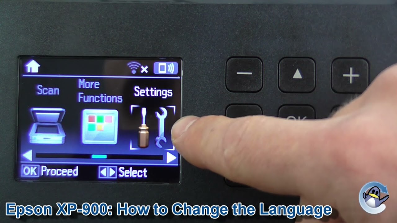 Epson Expression Premium XP-900: How to Change the Language on Your ...