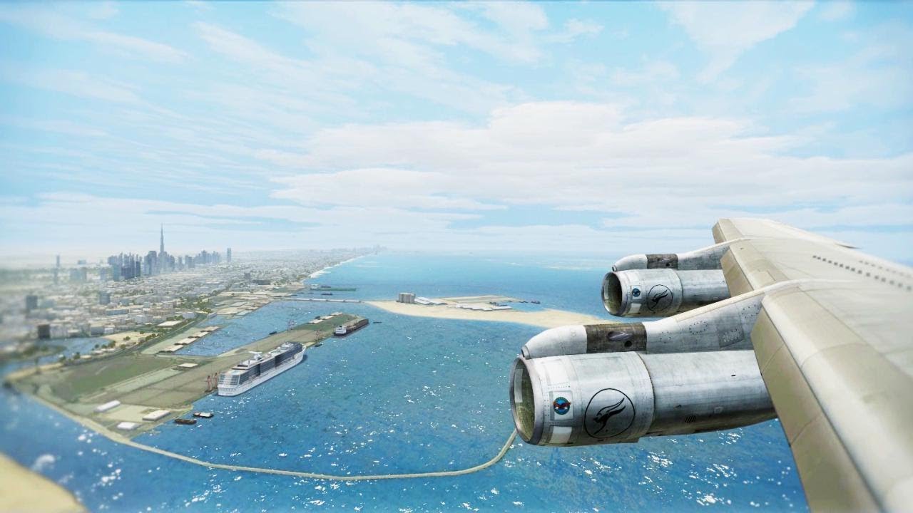 FSX Dubai Approach and Landing ( HD ) - YouTube
