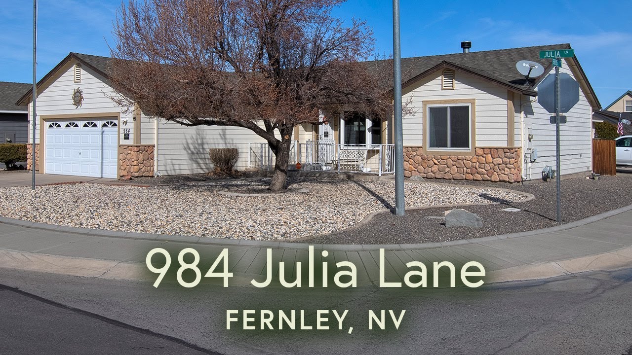 984 Julia Lane, Fernley, NV - YouTube