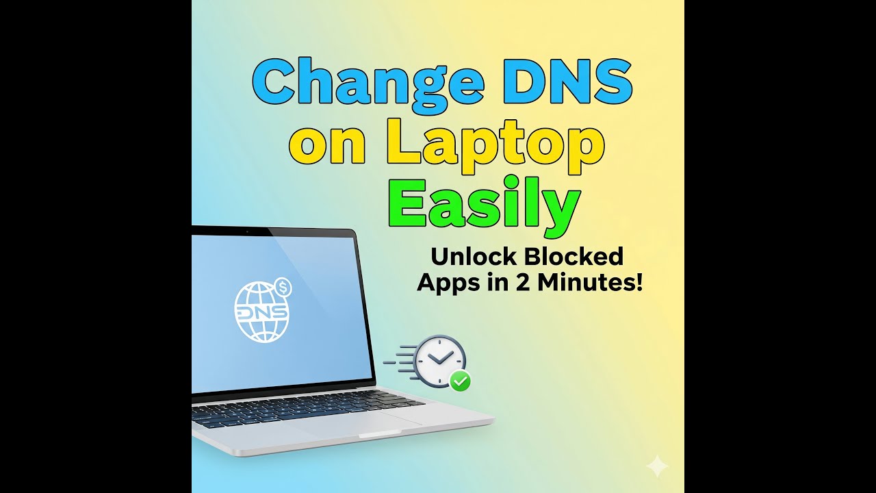 Change DNS on Laptop in 2 Minutes – Unlock Blocked Apps Fast! - YouTube