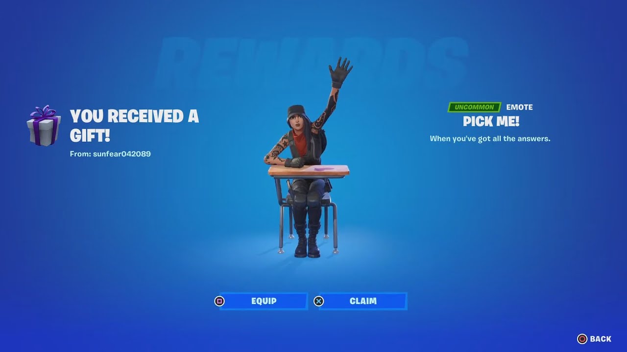 The New PICK ME Emote Is REACTIVE To Gender! - YouTube