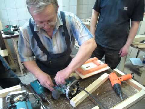Соединение ШИП - ПАЗ. Паз ручным фрезером. Часть2.