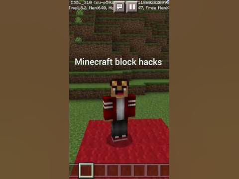 Minecraft block hacks #youtubeshorts - YouTube
