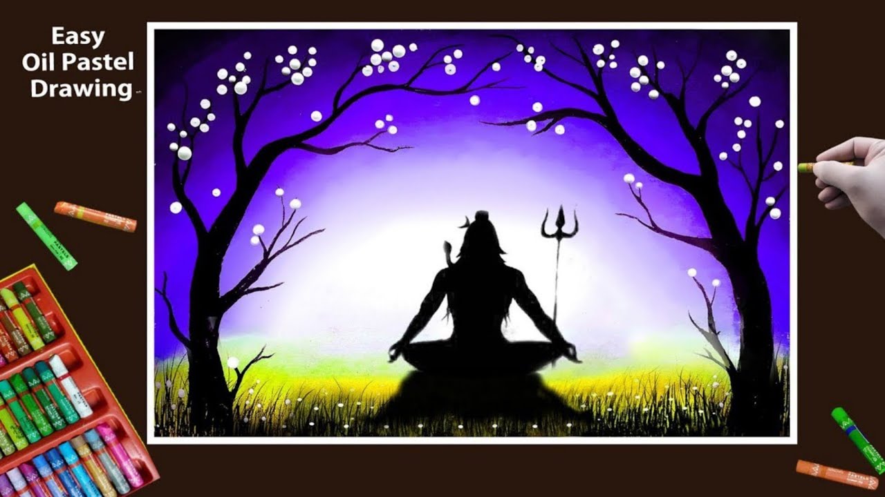 Maha Shivaratri special drawing with poster color : tutorial ...