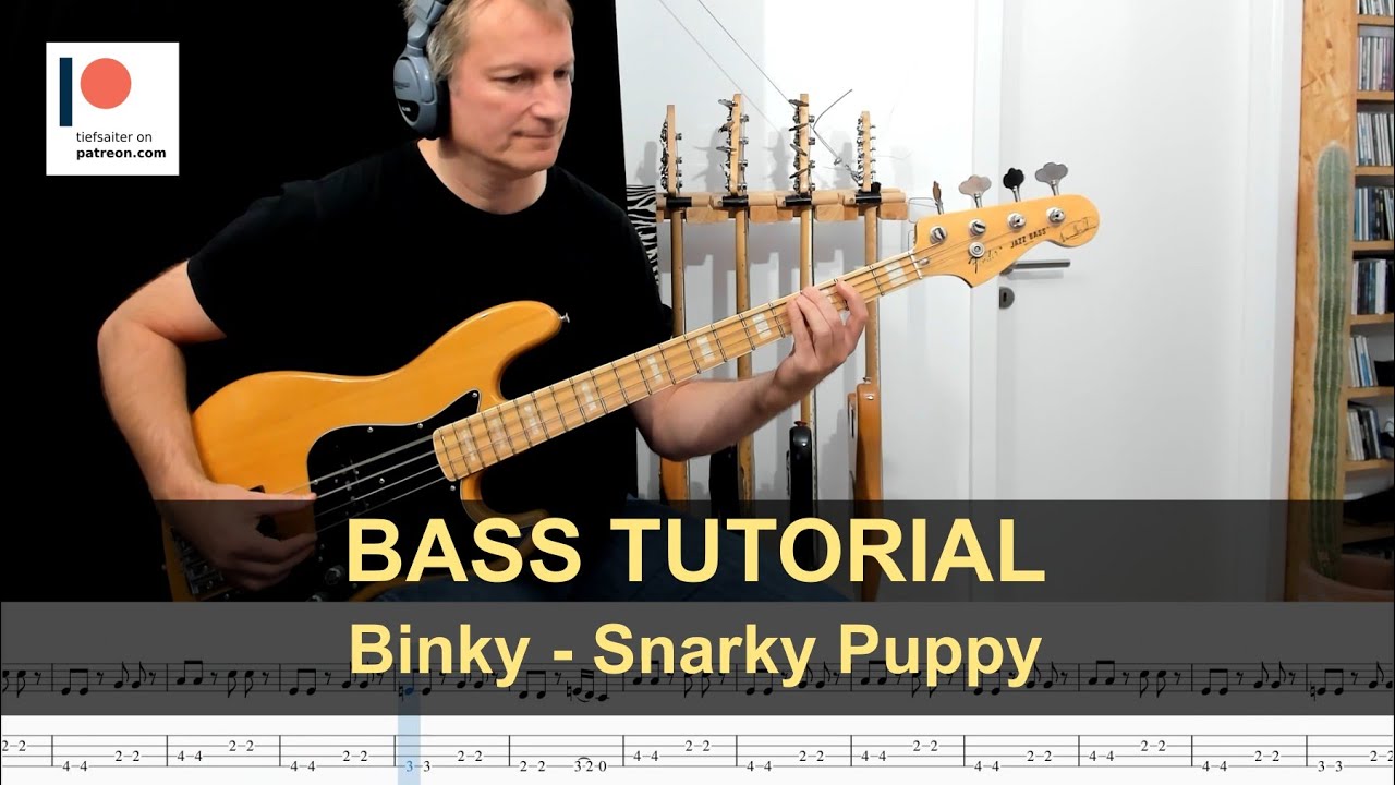 Binky - Snarky Puppy | Bass Tutorial (Sheet & TABs) - YouTube