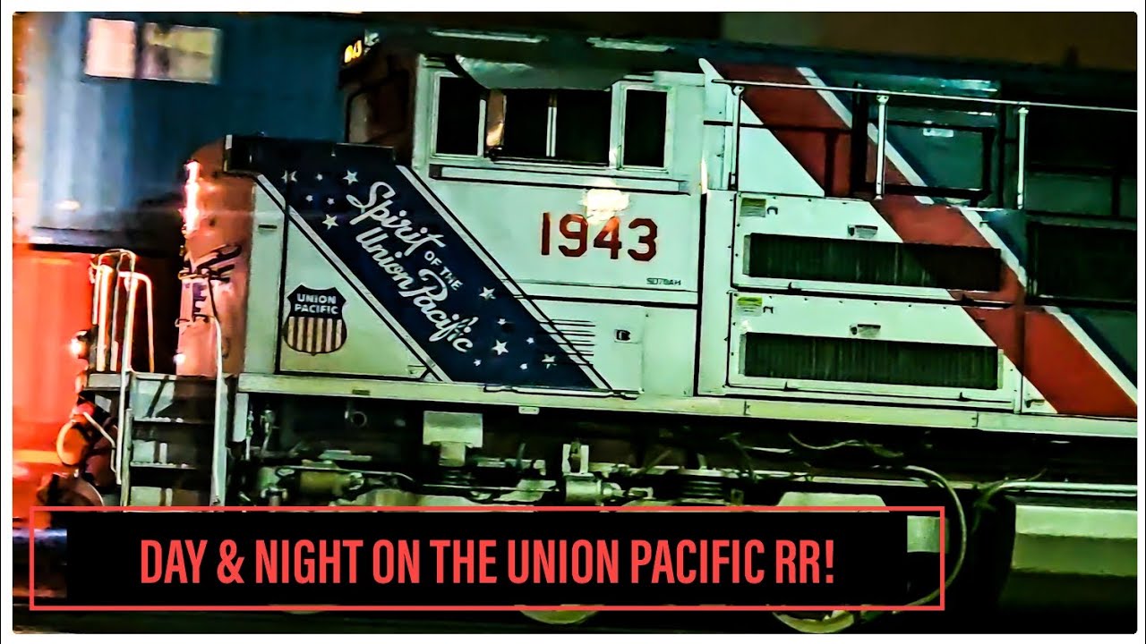 [HD] DAY & NIGHT ON THE UNION PACIFIC RAILROAD IN KC! MONSTER TRAINS ...