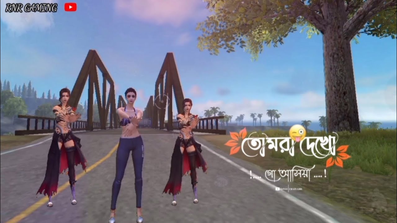 New free fire video ll komola nritto kore ll by Raj_dip official ll ...