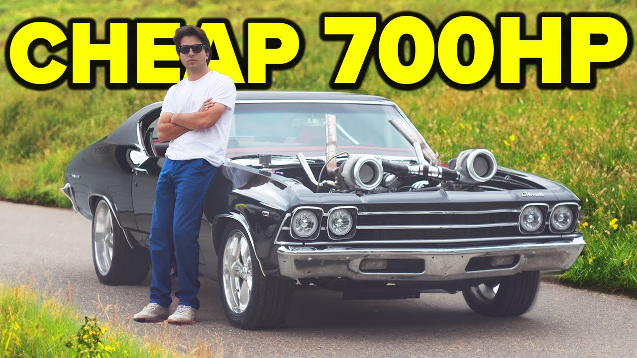 Building a 700HP Twin Turbo V8 Muscle Car in 5 Minutes! - YouTube