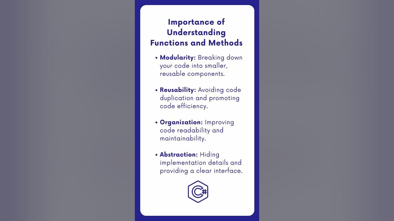 Working with Functions and Methods in C# #csharp #csharpprogramming # ... Working with Functions and Methods in C# #csharp #csharpprogramming # ...
