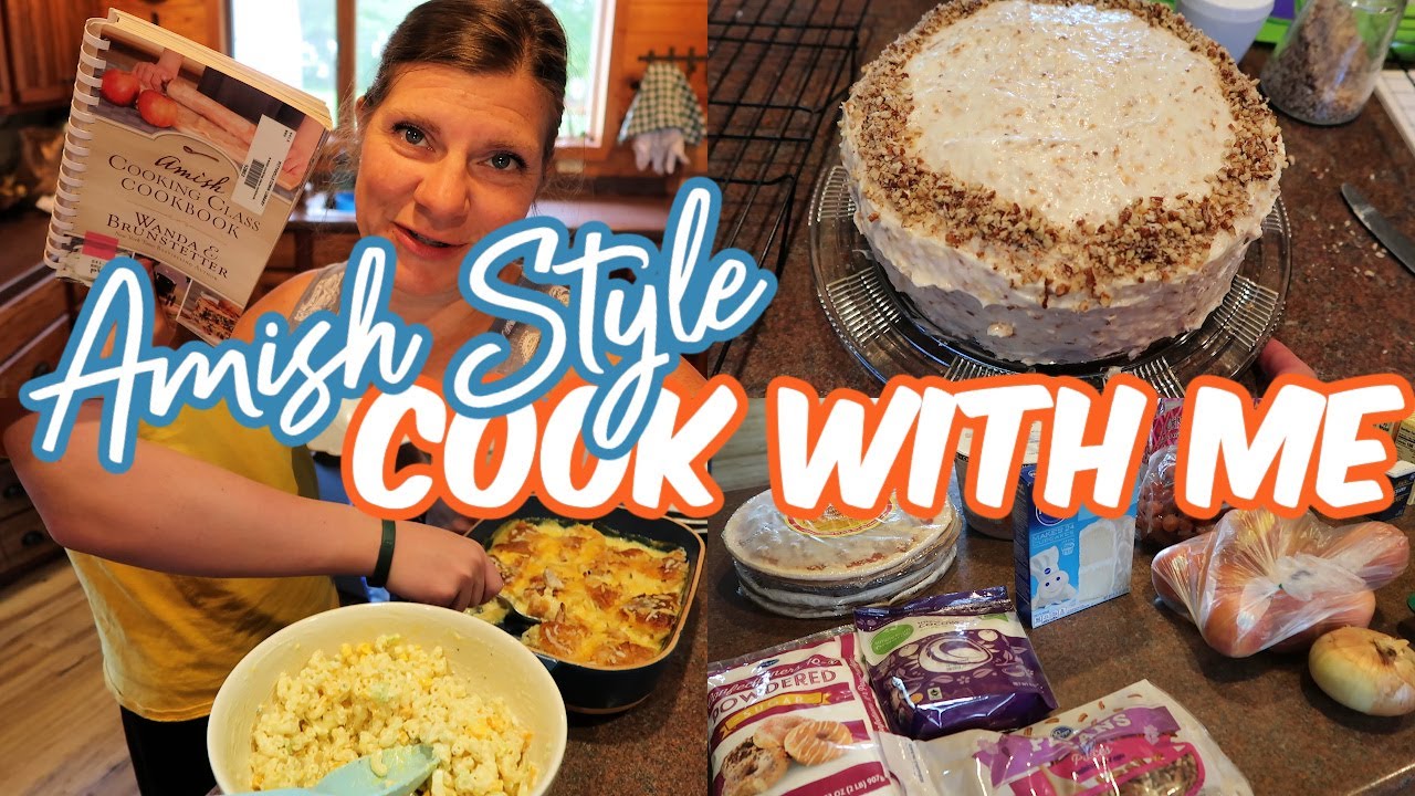 🍽️LET'S COOK A FULL AMISH MEAL | Chicken Roll-ups | Amish Macaroni ...