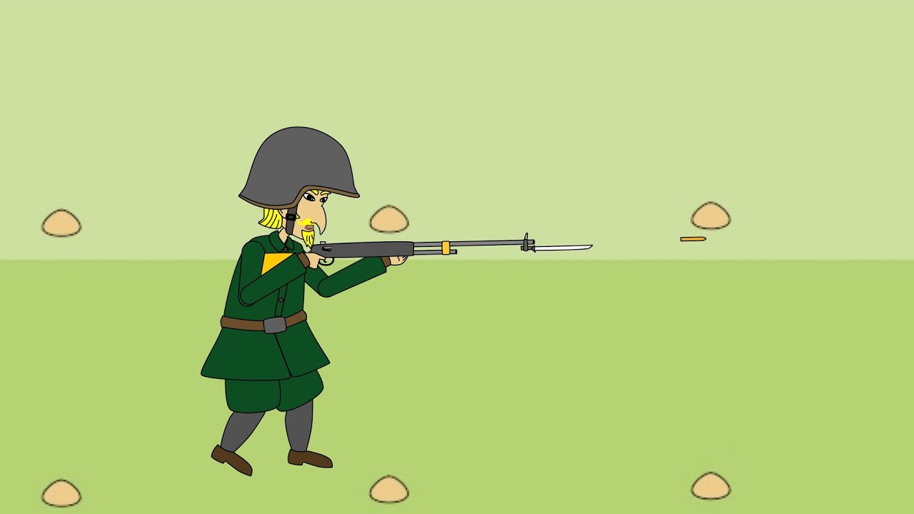 How to draw a rifleman from WWII America? moho - YouTube