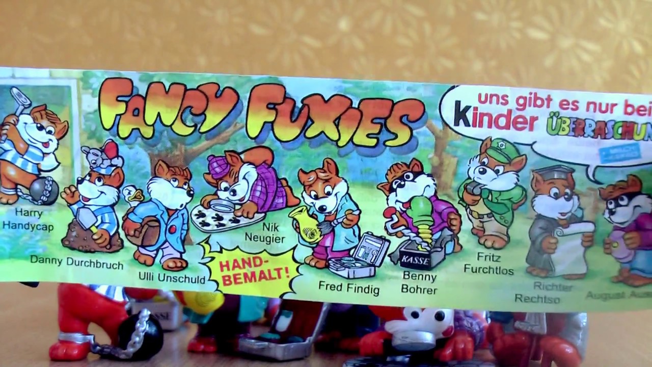 SURPRISE Eggs RETRO Fancy Fuxies Ferrero - YouTube