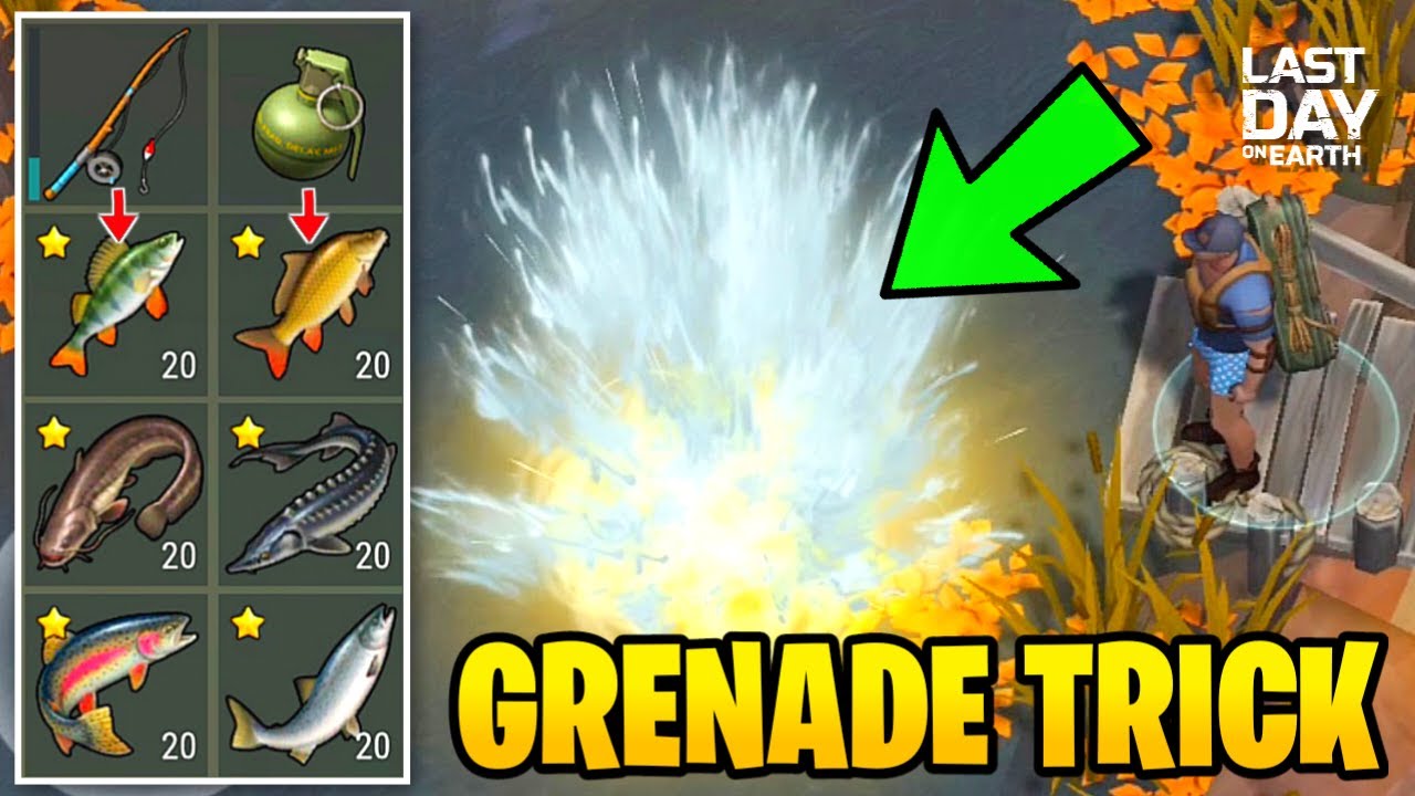 NOT MANY PLAYERS KNOW THIS TRICK!! HOW TO FISHING USING GRENADES - Last ...