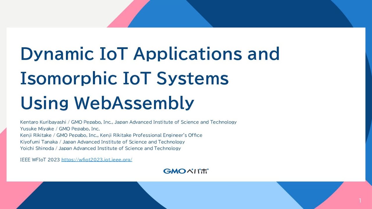 Dynamic IoT Applications and Isomorphic IoT Systems Using WebAssembly ...