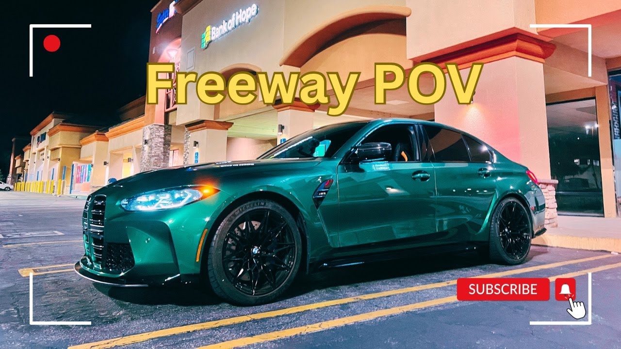 POV Drive Through Freeway 110 And Downtown LA In The BMW M3 G80 - YouTube