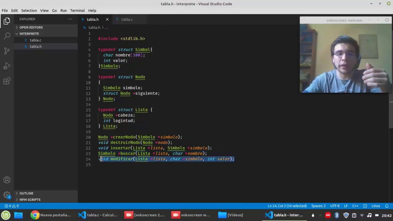 Yacc/Bison y la Tabla de Simbolos - YouTube